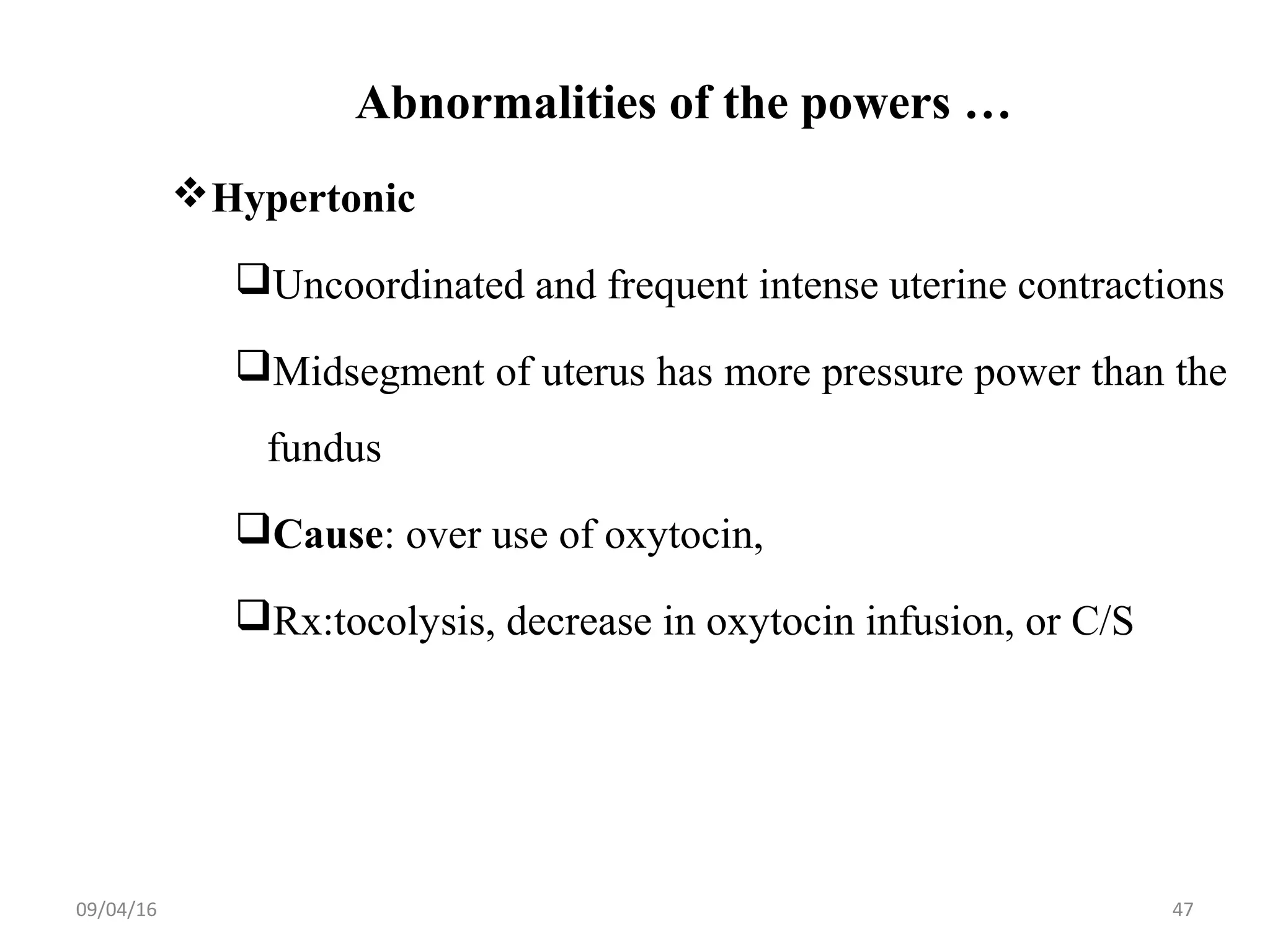 Management of abnormal labor & partograph | PPT