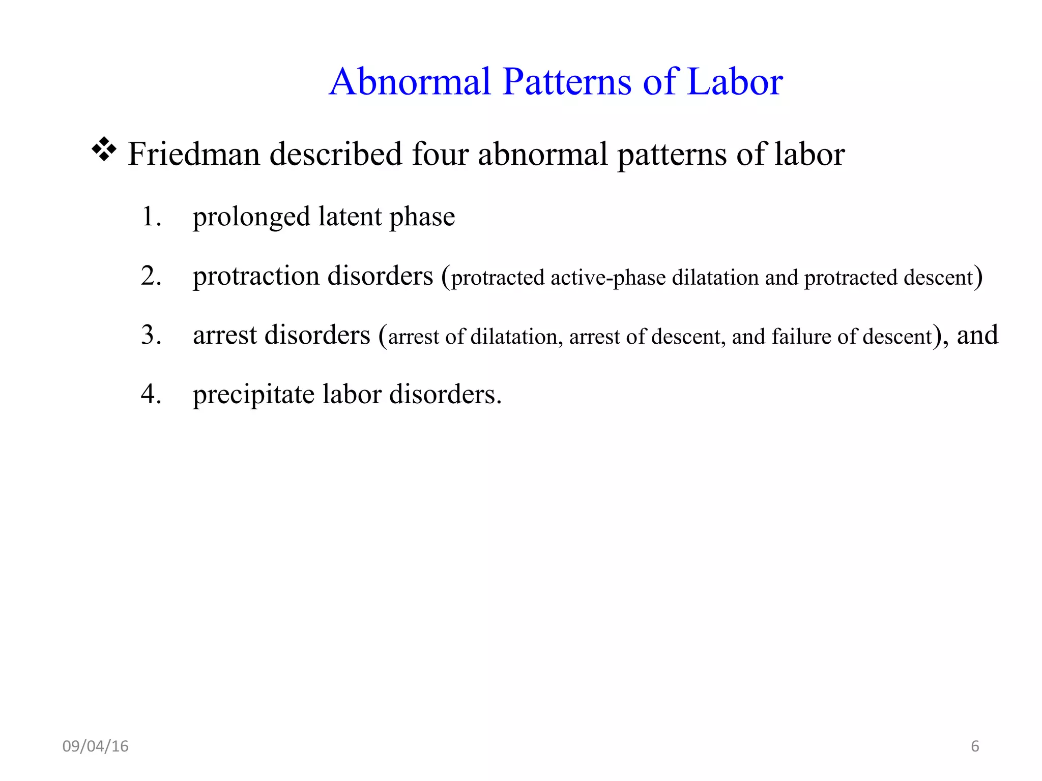 Management of abnormal labor & partograph | PPT