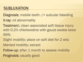 Mgt of dental trauma | PPTX