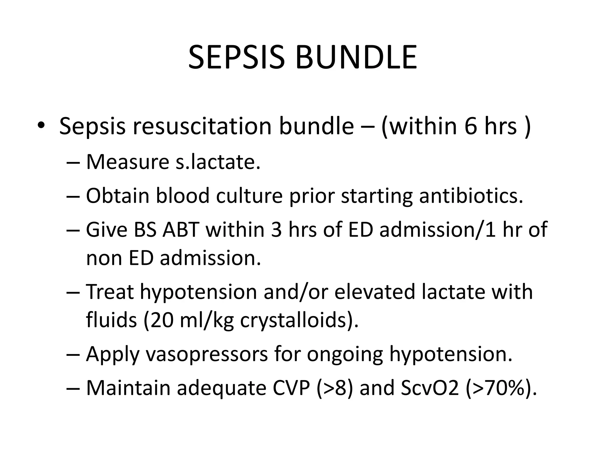 Management of sepsis | PPTX