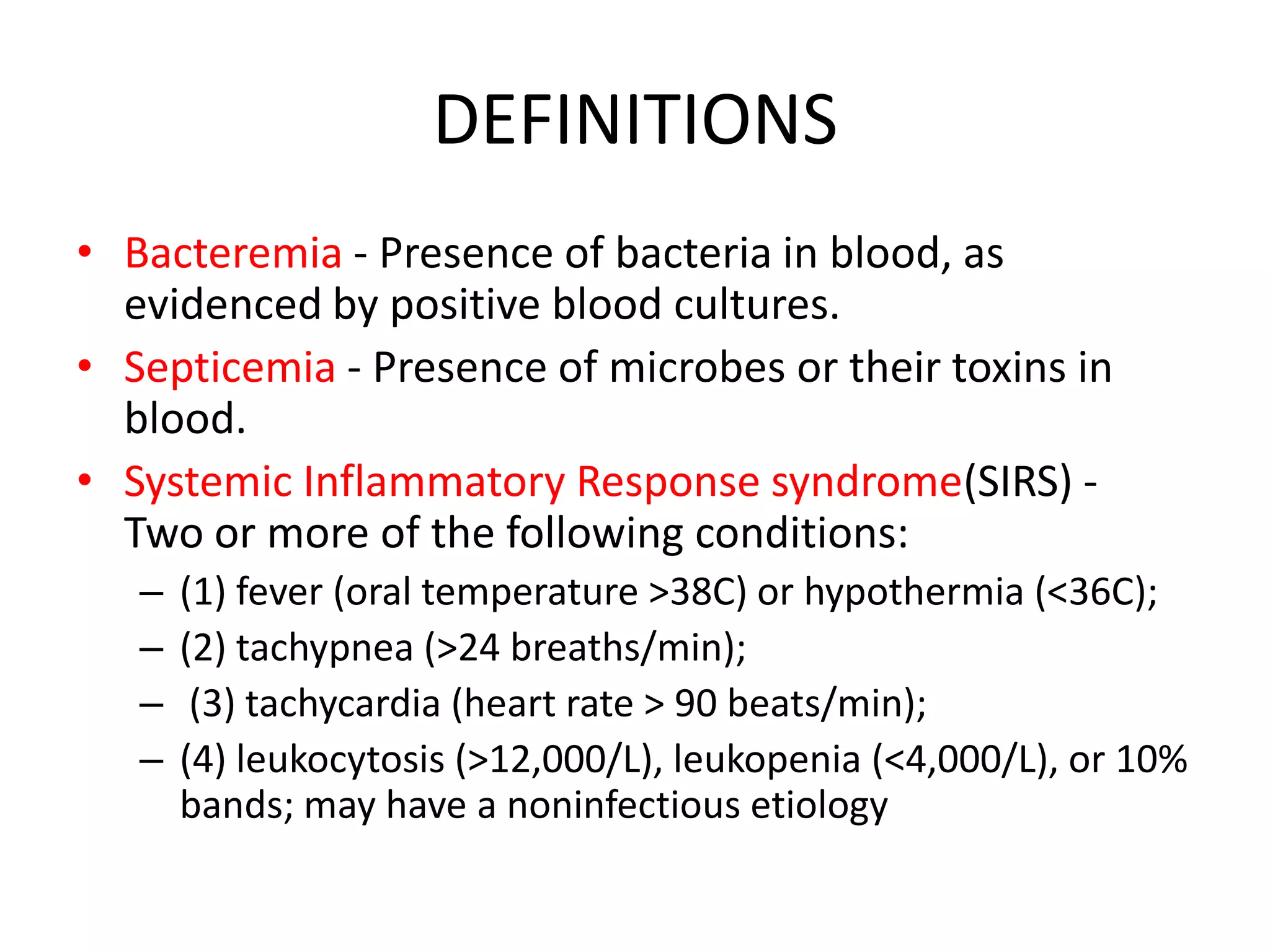 Management of sepsis | PPTX