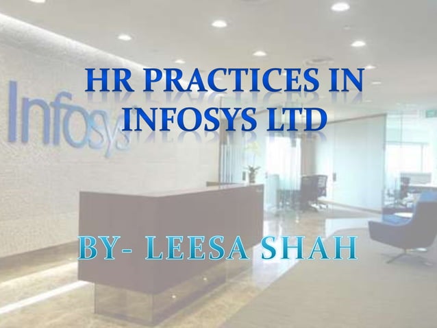 HR practices in infosys Ltd | PPTX | Human Resources | Business