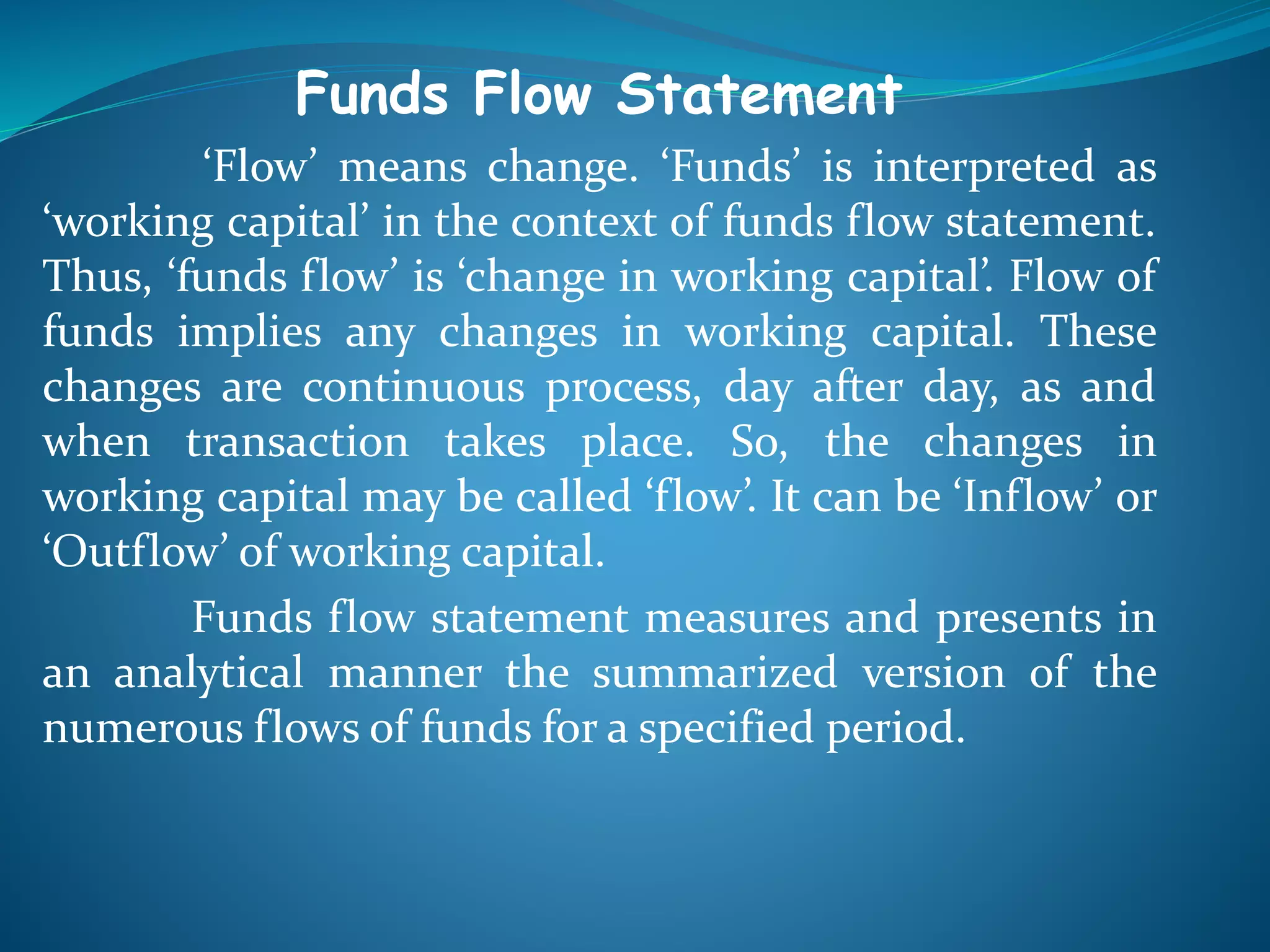 Funds Flow Statement | PPT