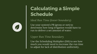 UF/IFAS Extension Irrigation Best Practices: Calibrating and Scouting ...