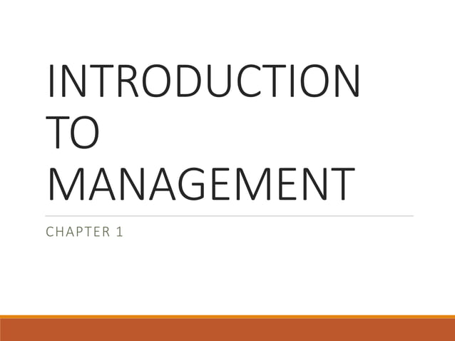 MGT unit 1.ppt Introduction to management concepts and managerial | PPT