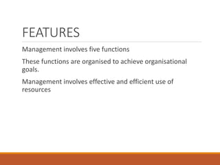 MGT unit 1.ppt Introduction to management concepts and managerial | PPT