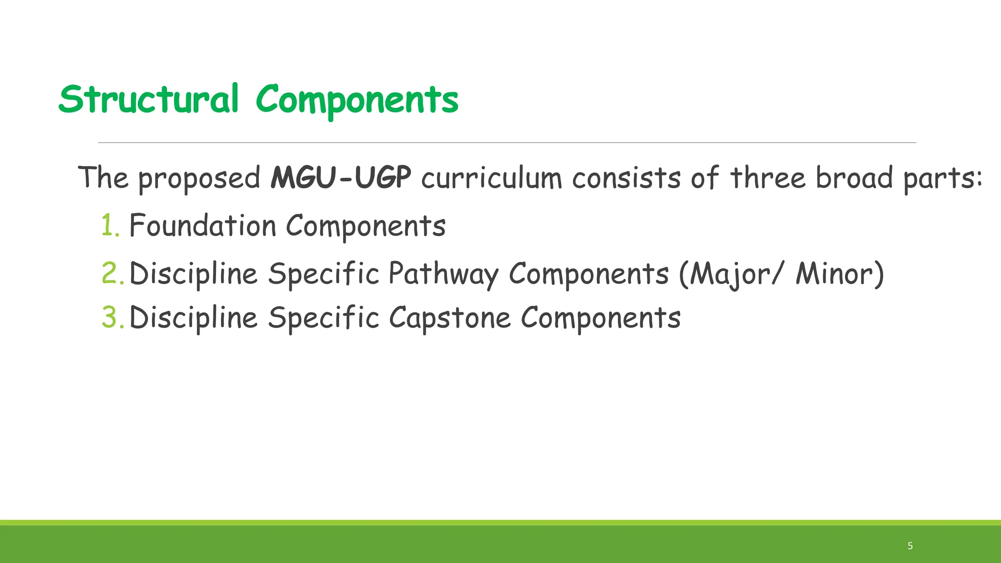 MGU-UGP Implementation.pptx The details regarding MGU Ugp program | PPTX