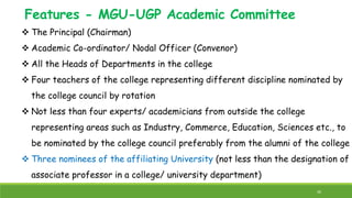 MGU-UGP Implementation.pptx The details regarding MGU Ugp program | PPTX