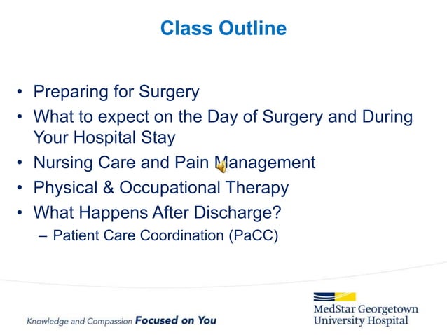MGUH Joint Replacement Class | PPT