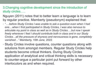 Study Circles in Nurturing Students’ Discipline: a Success Story in ...
