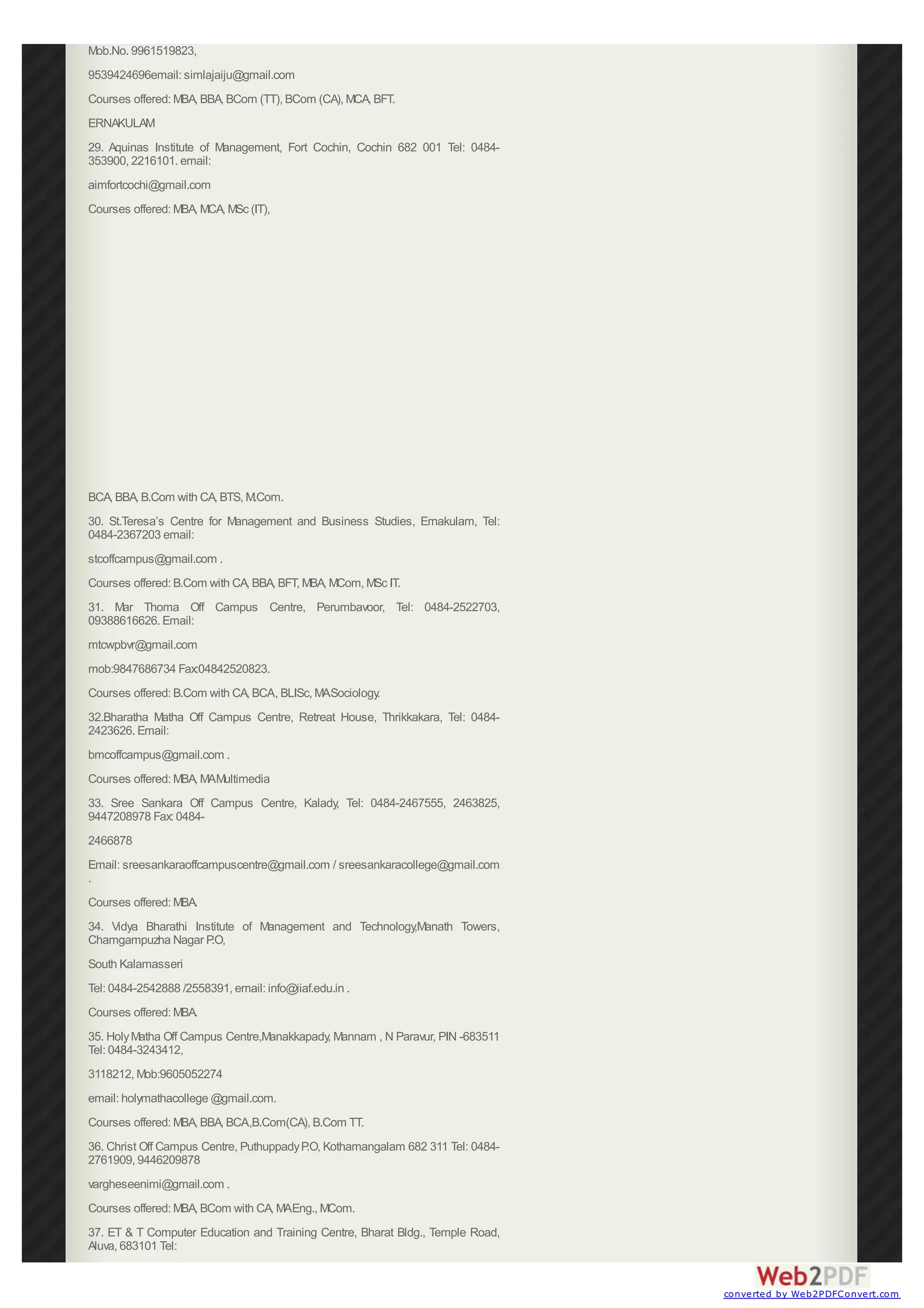 Mg university distance education | PDF