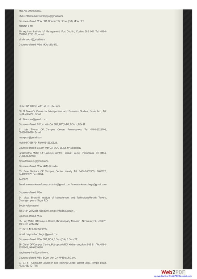 Mg university distance education | PDF