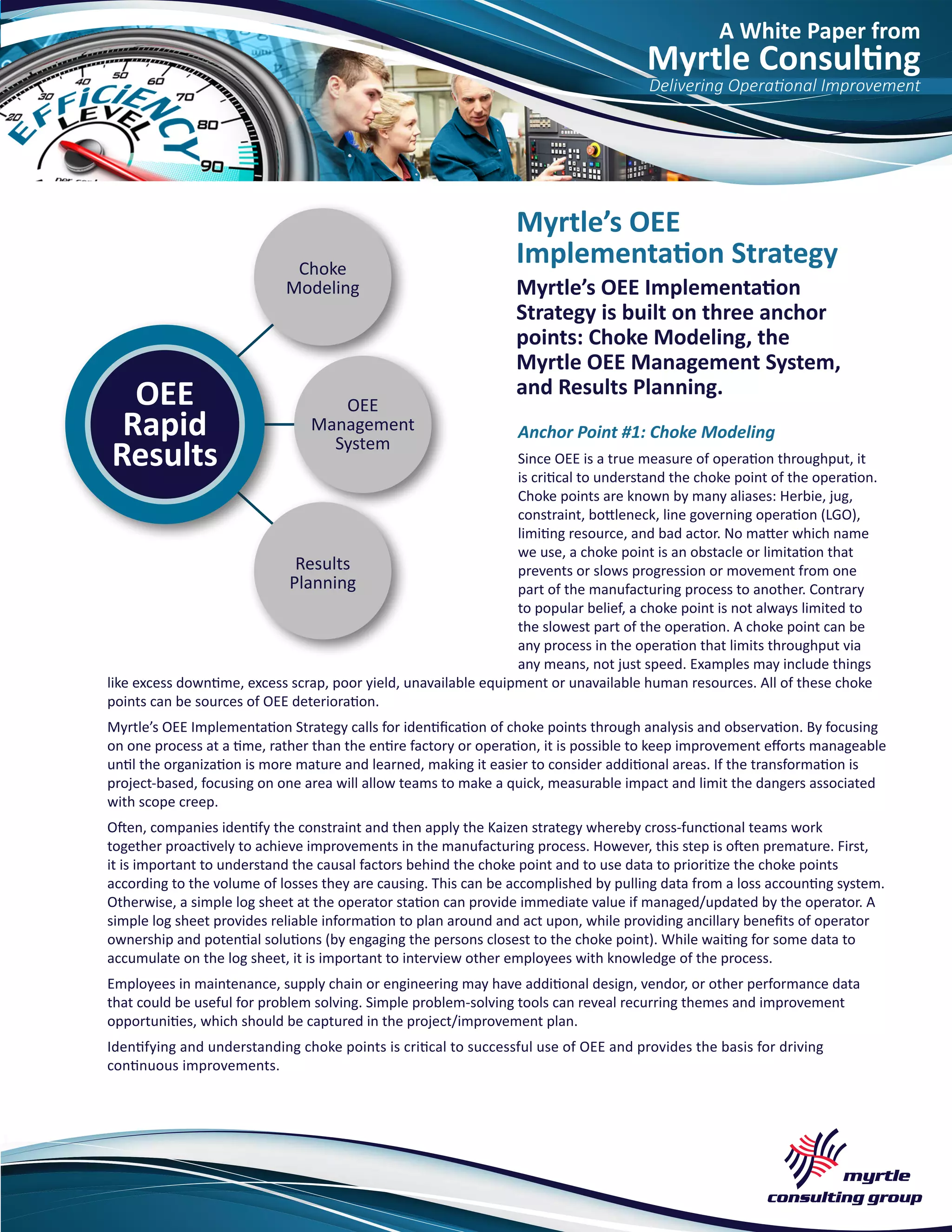 Overall Equipment Effectiveness: A Strategic and Practical Improvement ...
