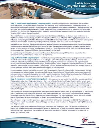 Manufacturing Packaging: Controlling Fill Variation Increases Yield ...