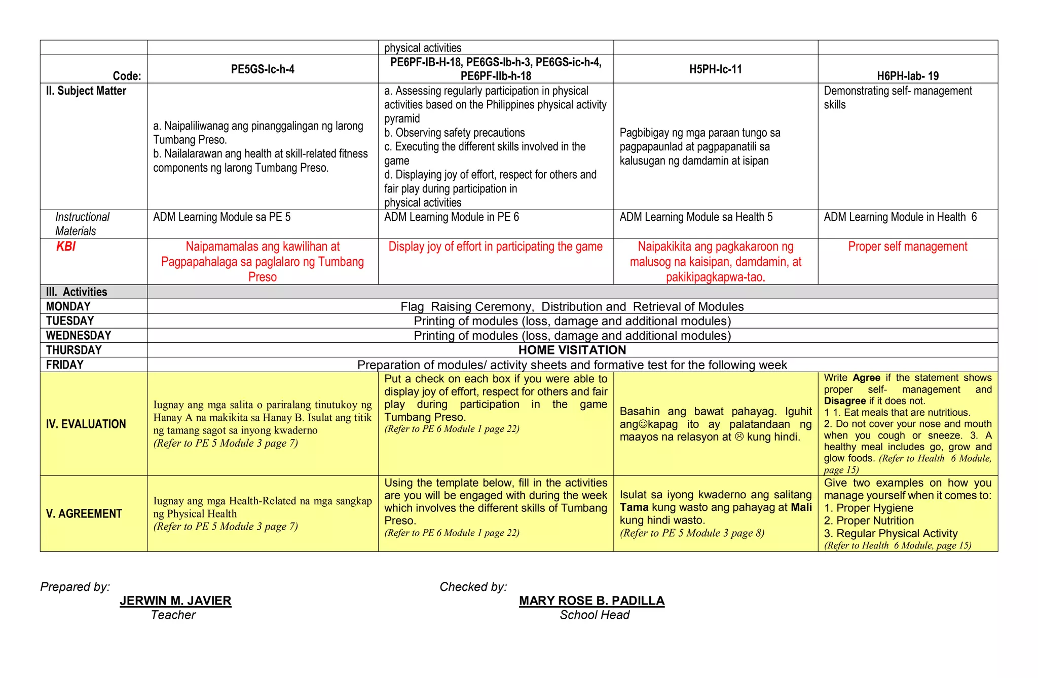 Mg w plan w3 | PDF