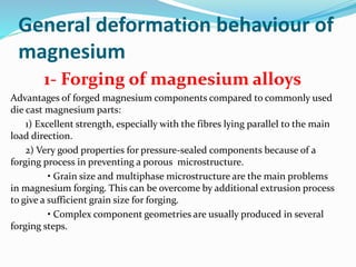 Mg wrought alloy processing problems | PPTX | Chemistry | Science