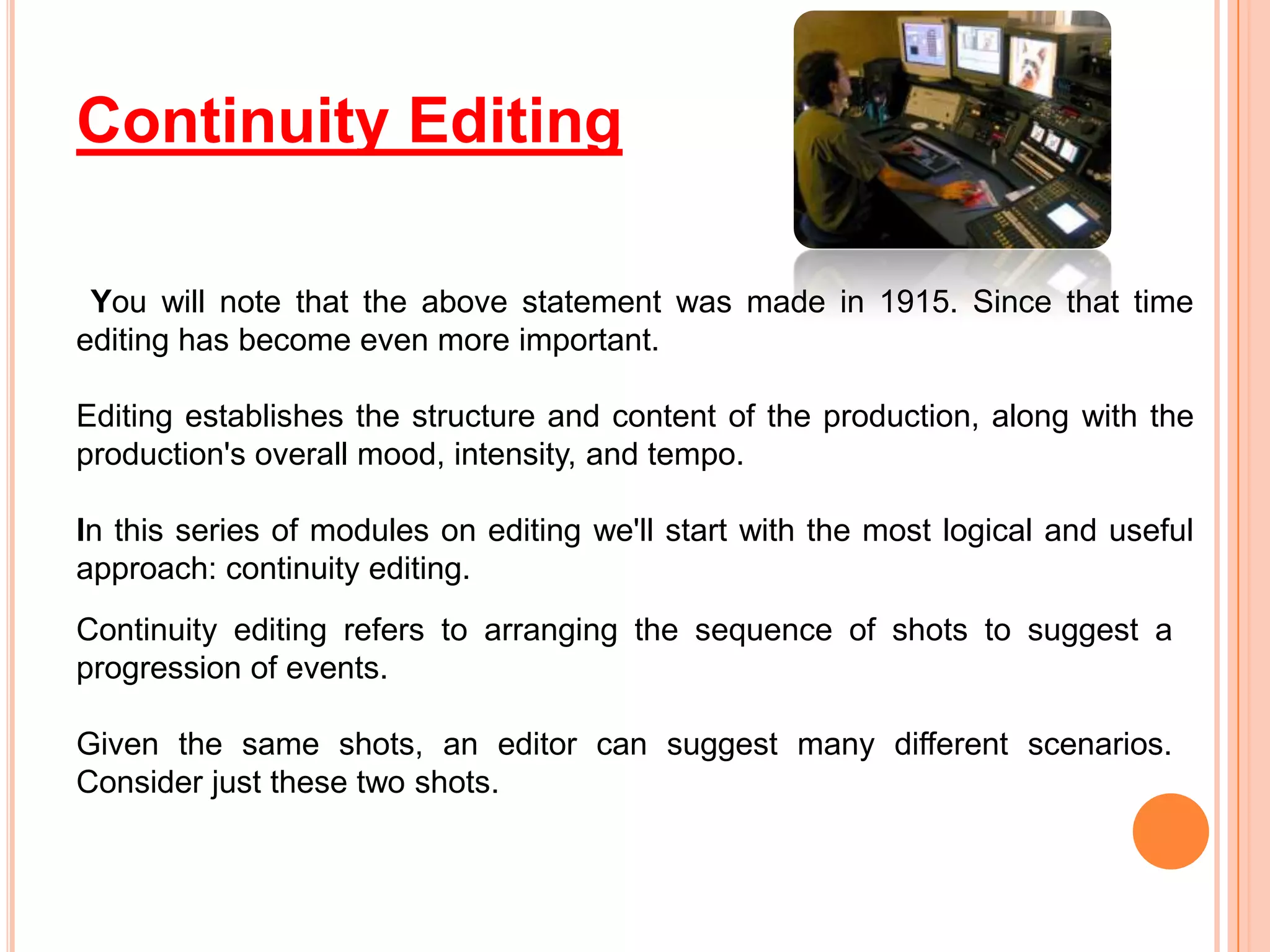 Continuity Editing | PPT