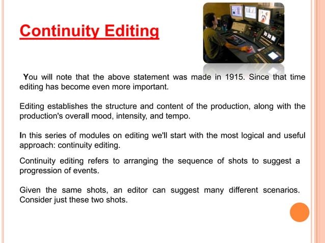 Continuity Editing | PPT
