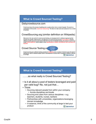 Implementing Crowdsourced Testing | PDF