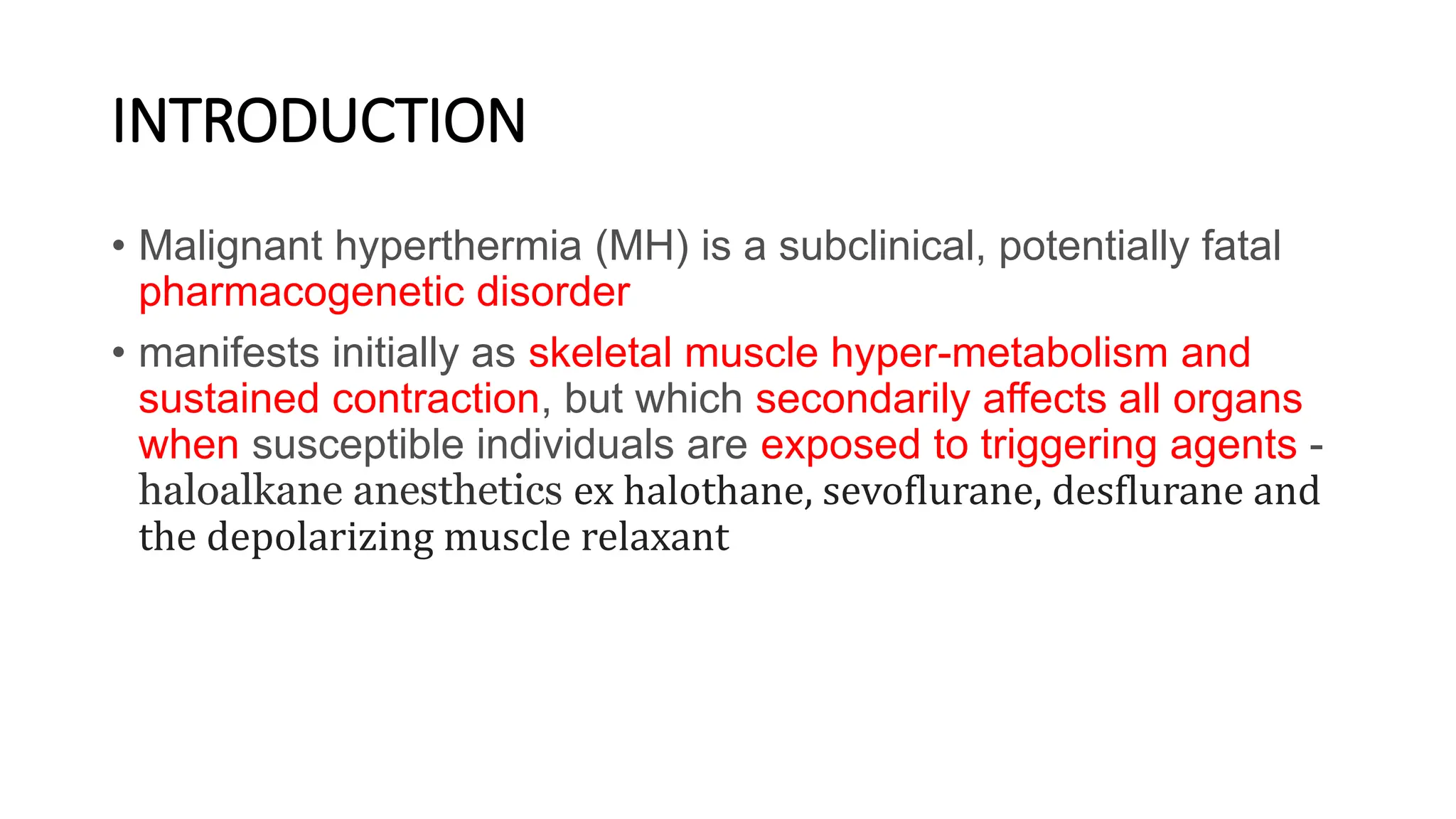 malignant hyperthermia anaesthesia point of view | PPTX