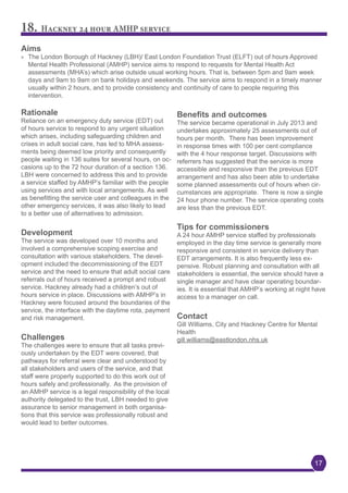 London Mental Health Crisis Commissioning - Case Studies | PDF
