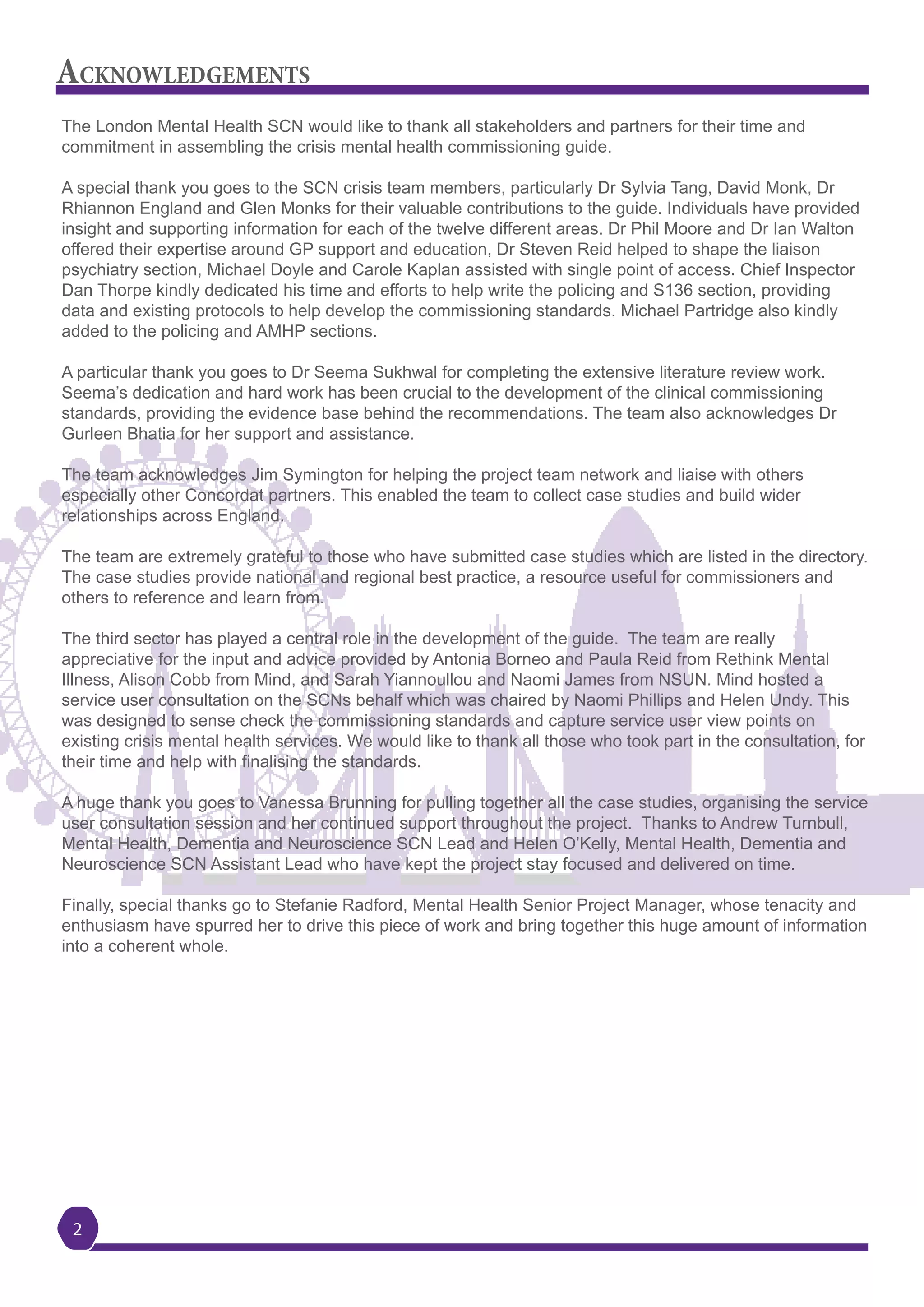 London Mental Health Crisis Commissioning Guide | PDF | Mental Health ...