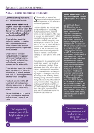 London Mental Health Crisis Commissioning Guide | PDF
