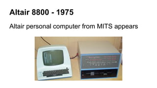 History of the personal computer | PPT