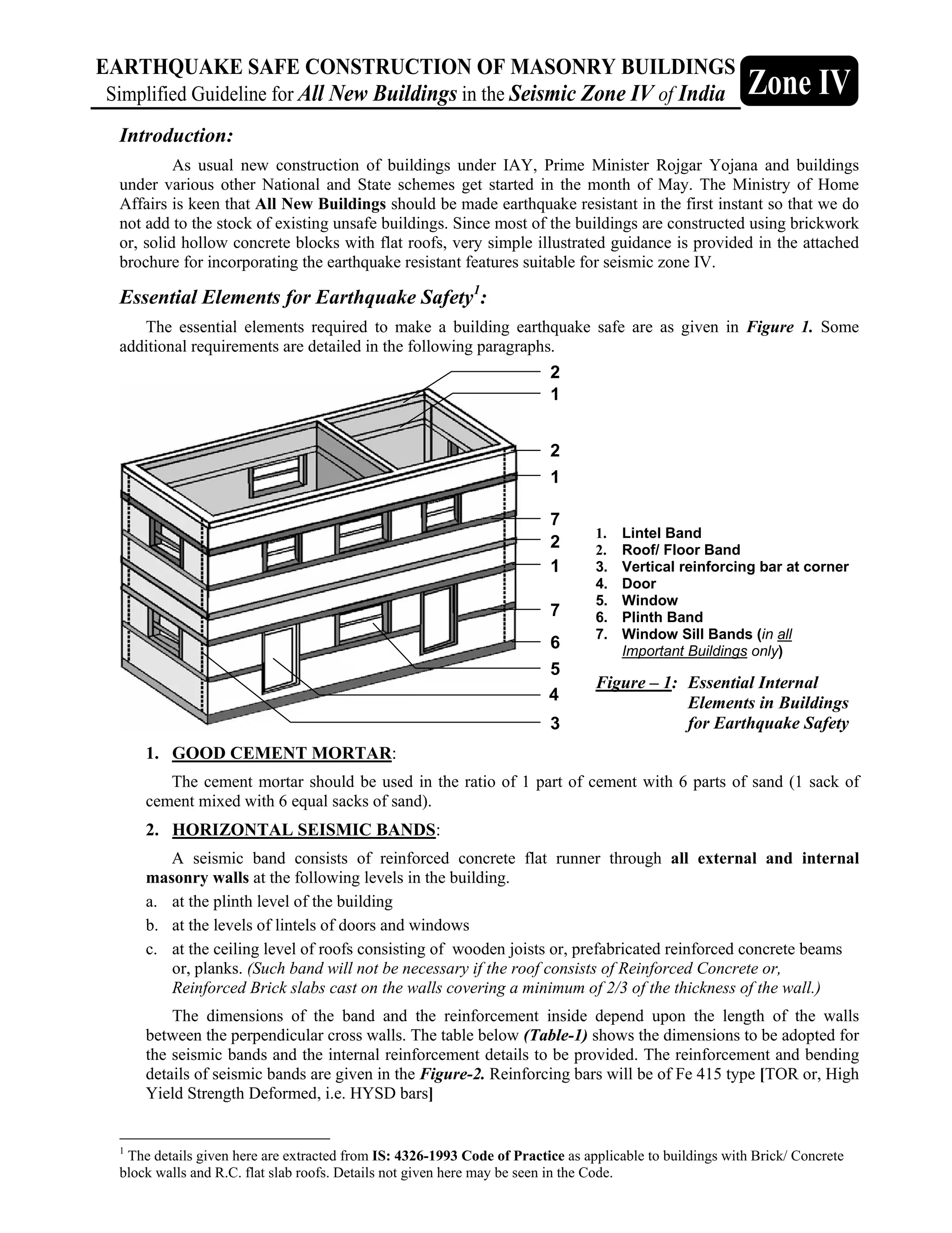 EARTHQUAKE SAFE CONSTRUCTION OF MASONRY BUILDINGS | PDF