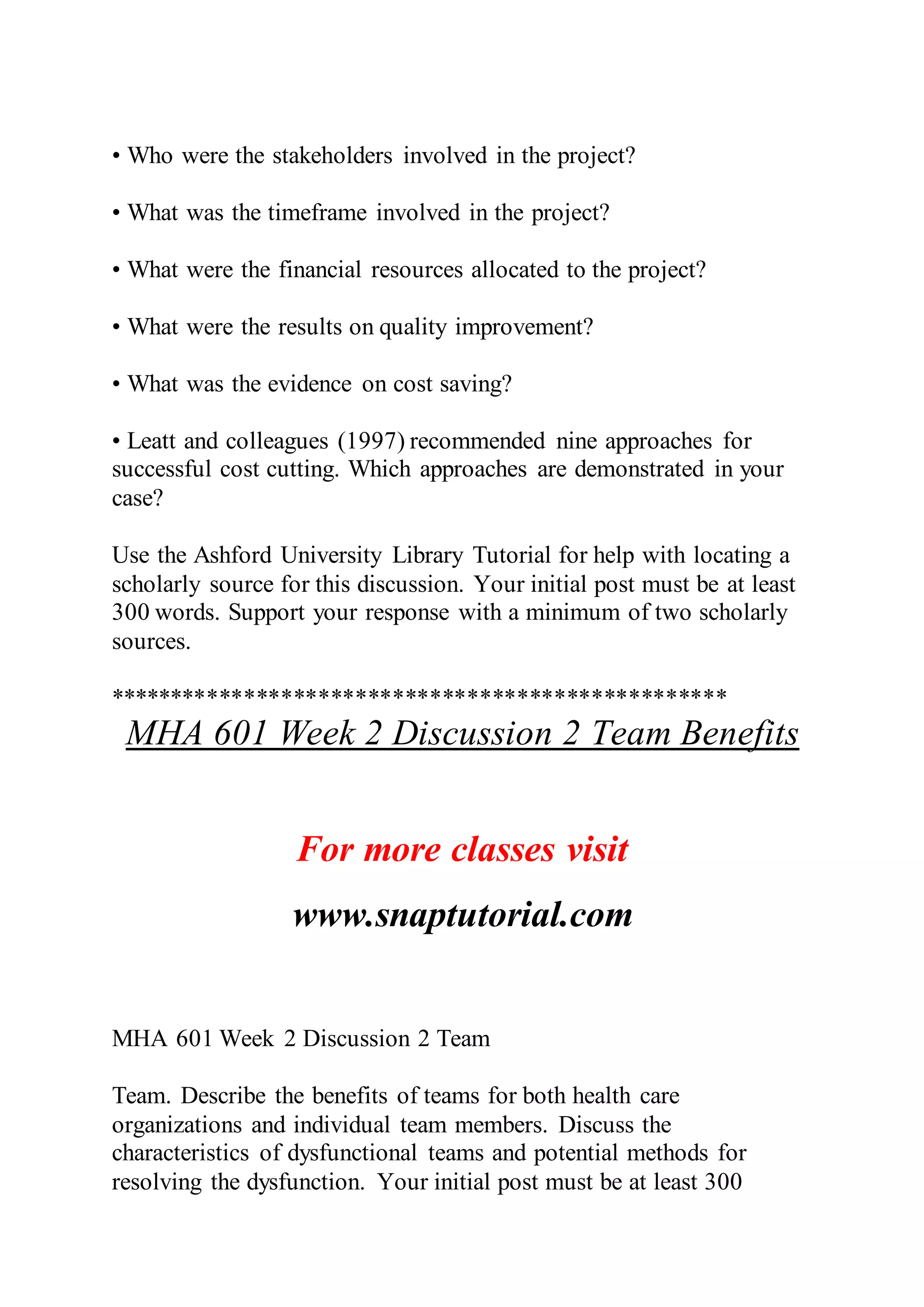 MHA 601 Effective Communication - snaptutorial.com