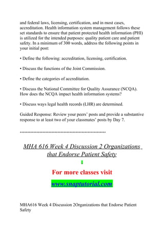 Mha 616 Education Organization-snaptutorial.com