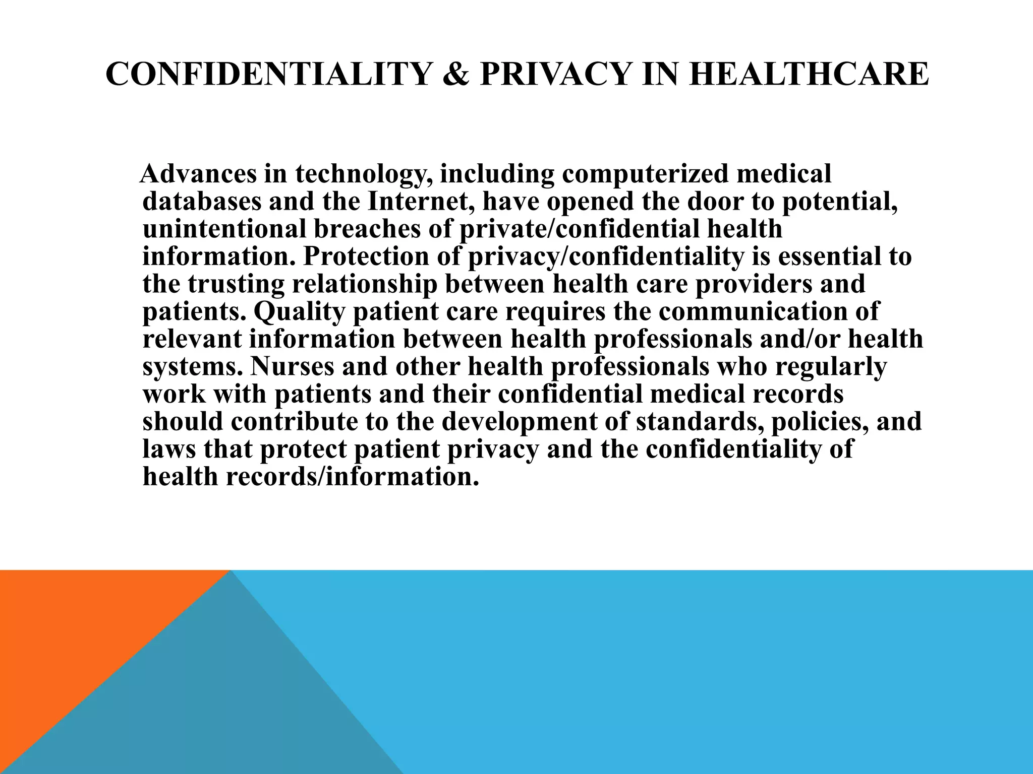 Confidentiality | PPTX