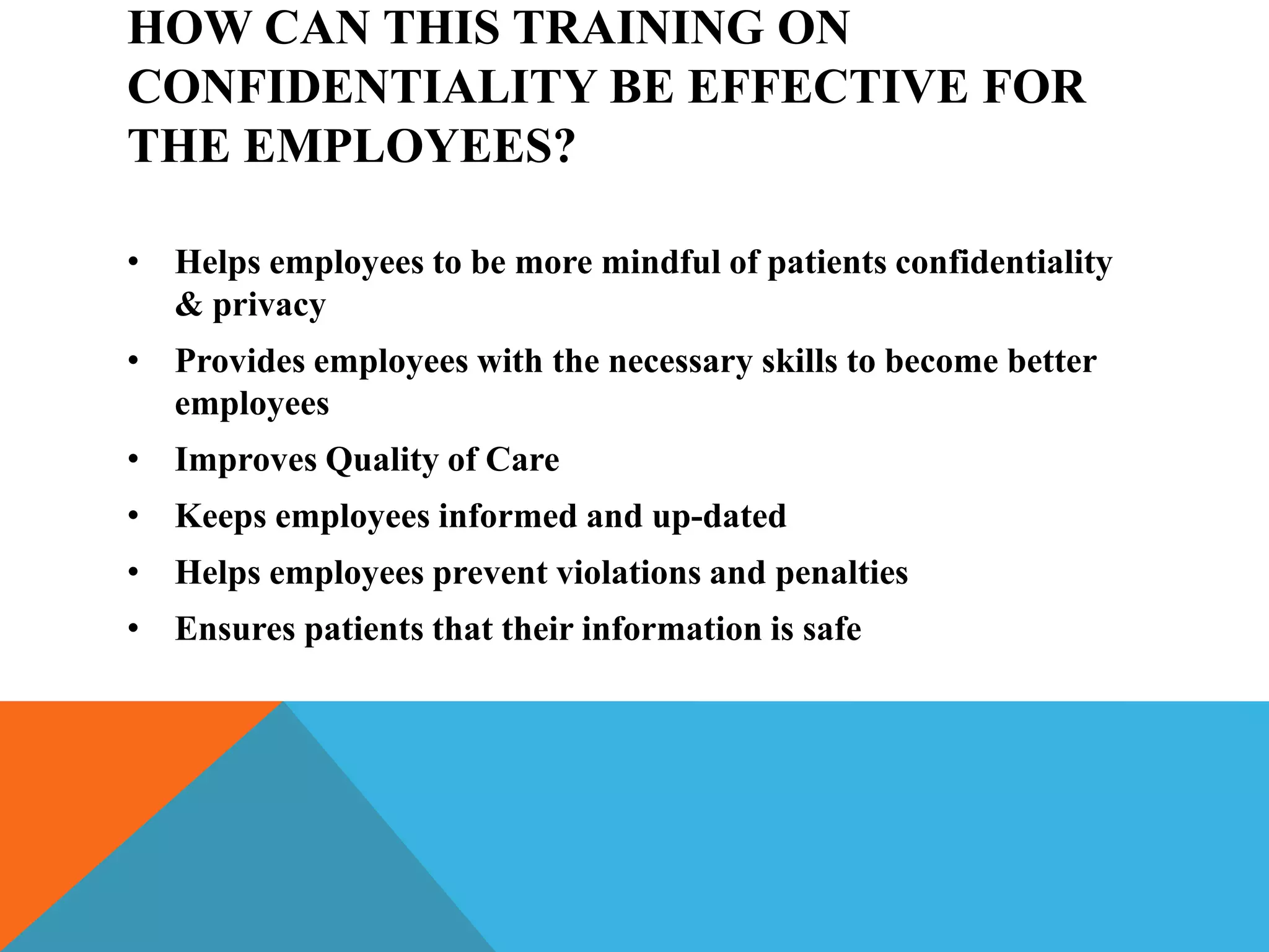 Confidentiality | PPTX