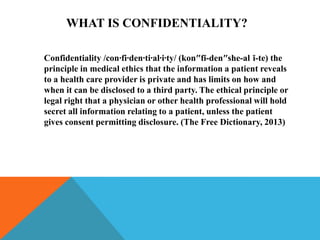 Confidentiality | PPTX