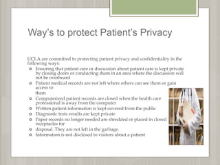 MHA690 Patient Confidentiality Training | PPT
