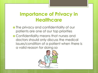 Mha 690 patient privacy & confidentiality | PPTX