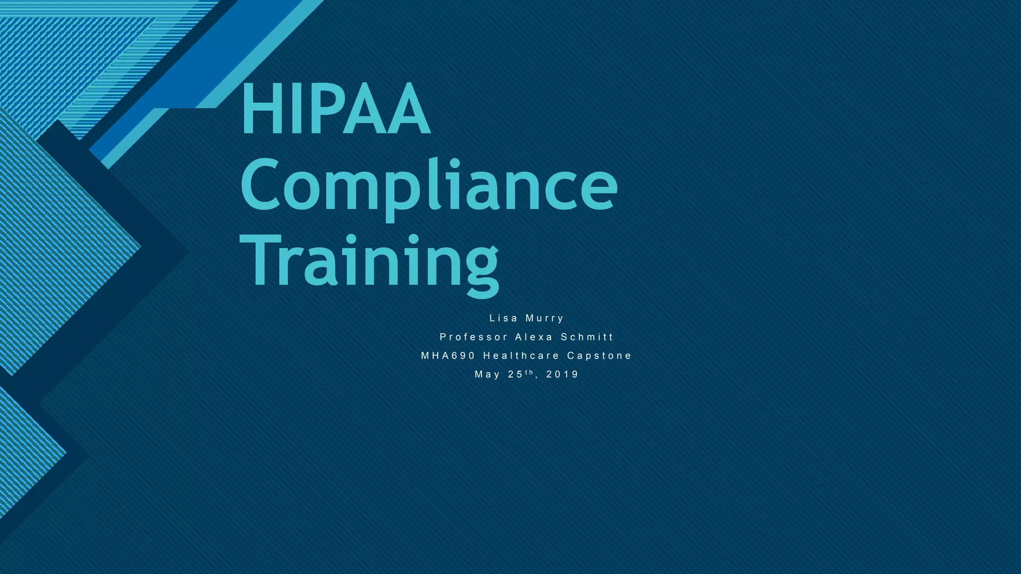 HIPAA Compliance Training | PPTX
