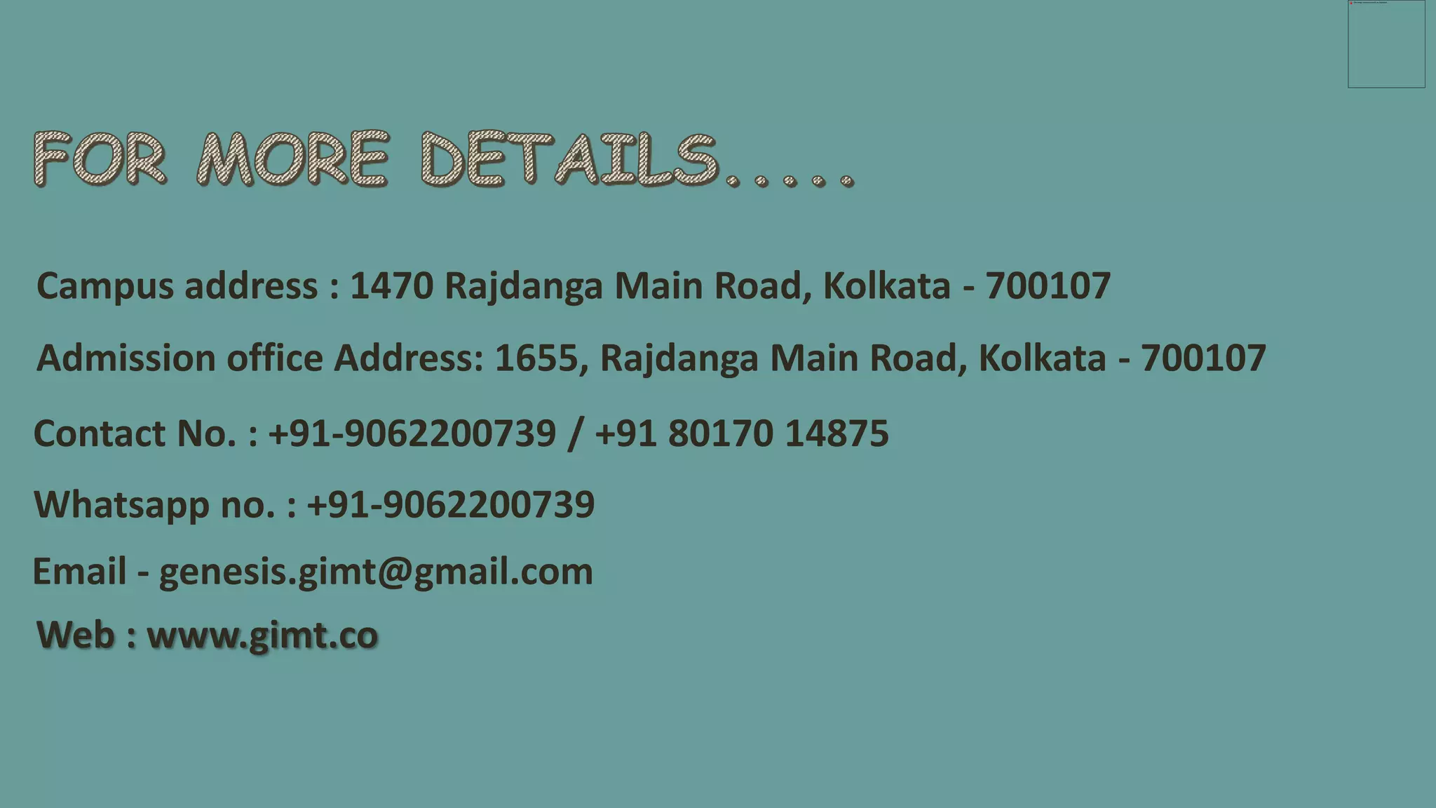 Best MHA College in Kolkata | PPTX