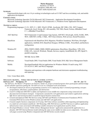 MHa Resume Aug 27 2012 | DOC