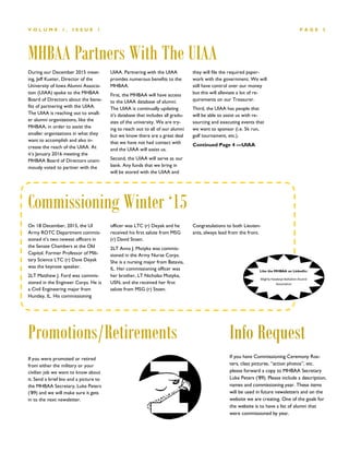 Mhbaa newsletter jan '16 | PDF