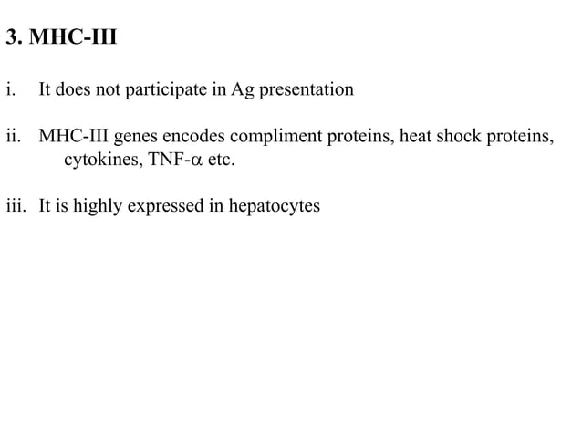 MHC, STRUCTURE AND FUNCTION | PPTX