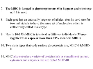 MHC, STRUCTURE AND FUNCTION | PPTX