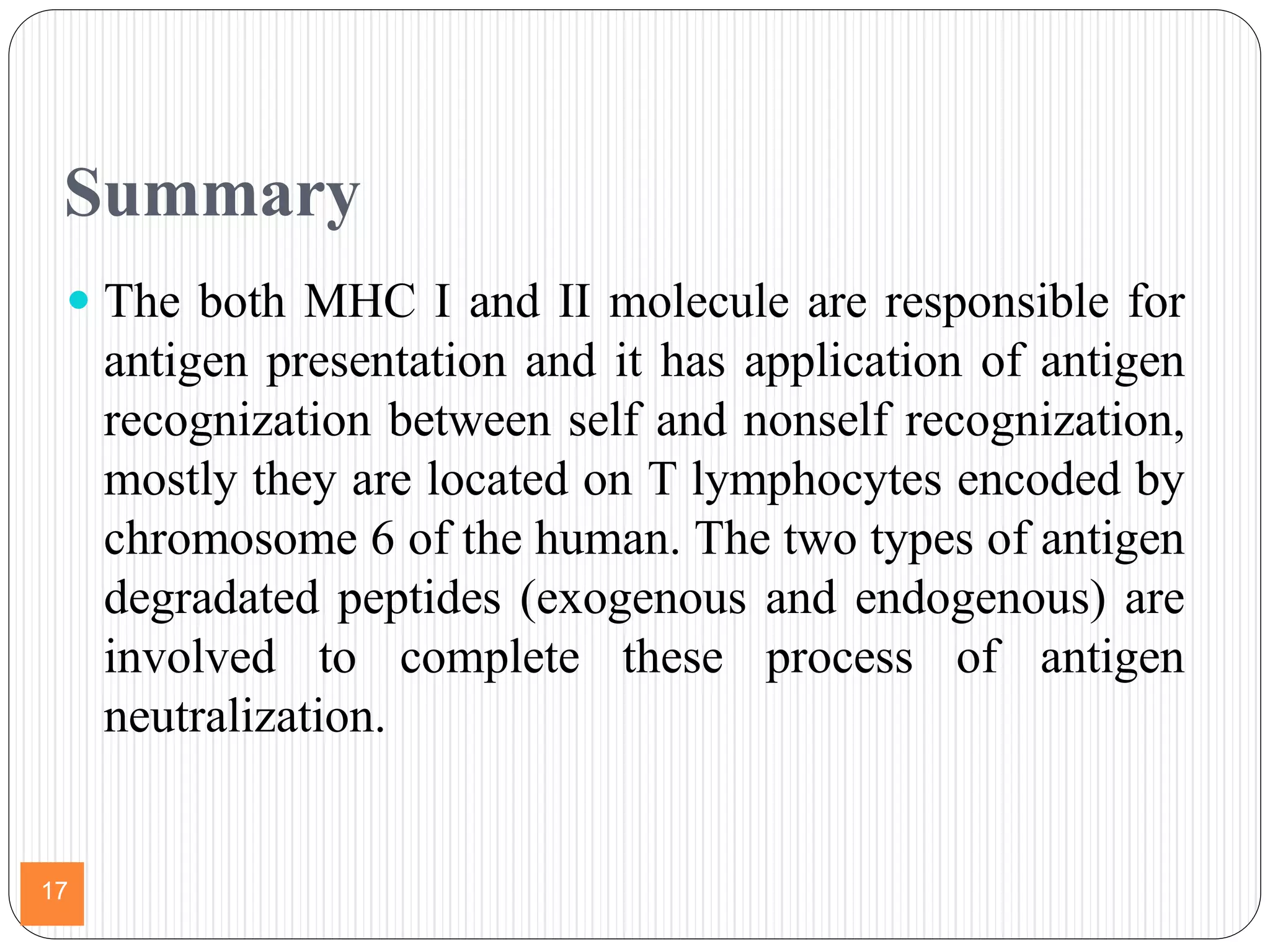 MHC- Major Histocompactibility complex -Definition, classification ...