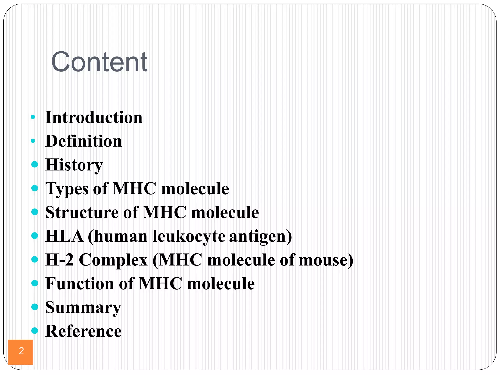 MHC- Major Histocompactibility complex -Definition, classification, structure and functions of ...