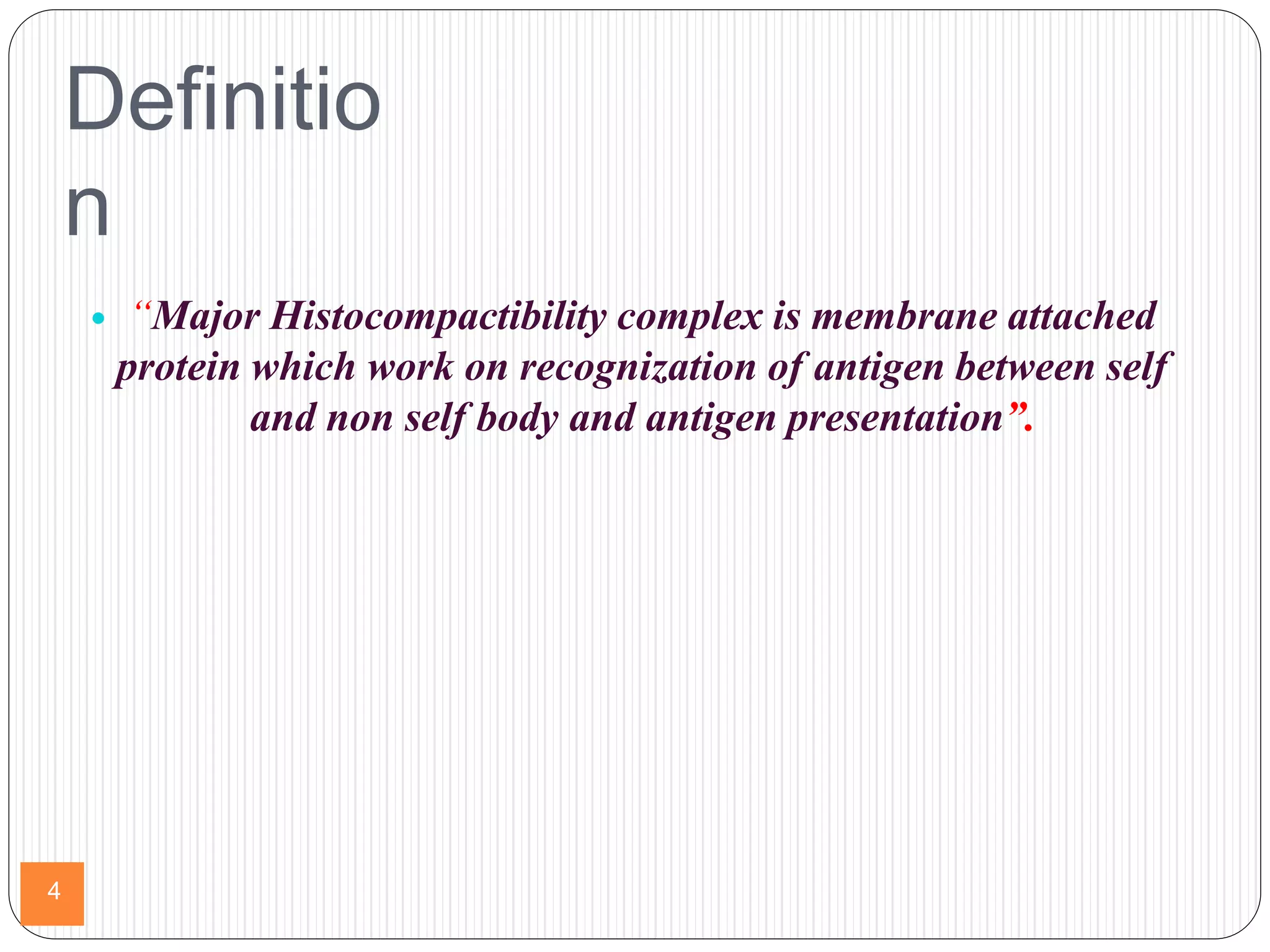 MHC- Major Histocompactibility complex -Definition, classification ...