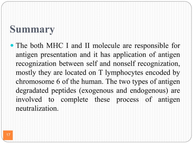 MHC- Major Histocompactibility complex -Definition, classification ...
