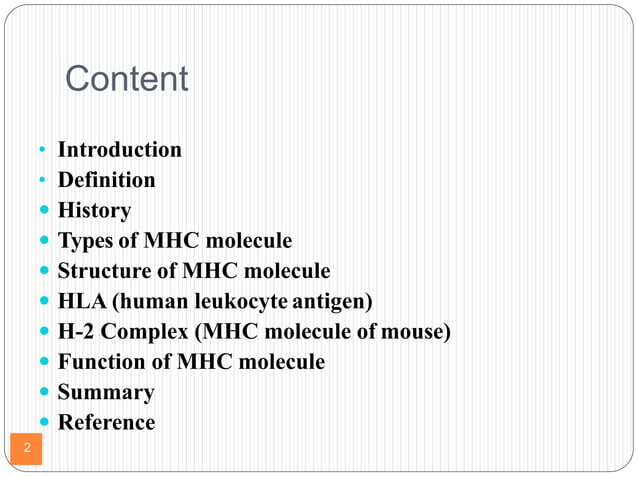 MHC- Major Histocompactibility complex -Definition, classification ...