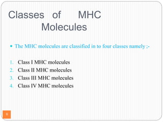 MHC- Major Histocompactibility complex -Definition, classification ...