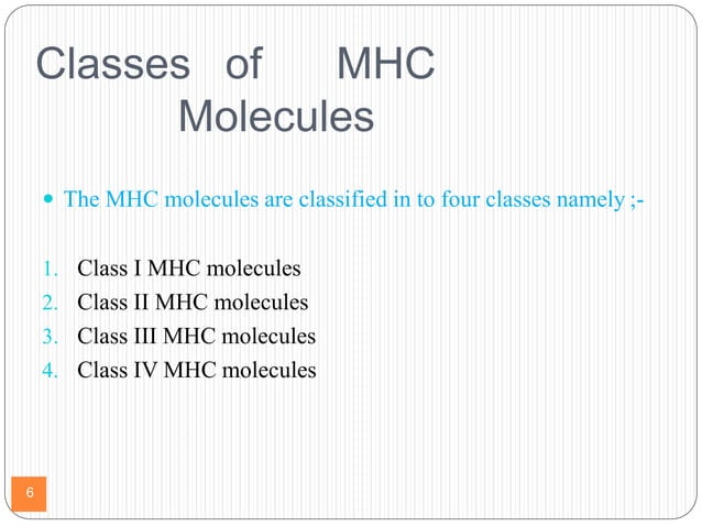 MHC- Major Histocompactibility complex -Definition, classification ...