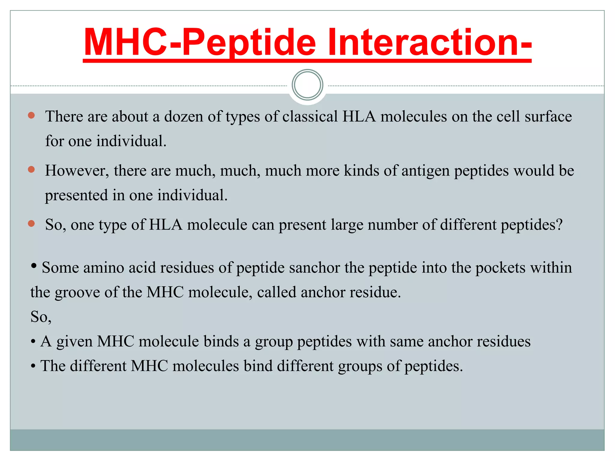 MHC major histocompatibility complex | PPTX